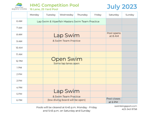 Pool Schedules - Kingsport Aquatic Center