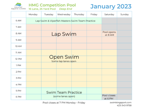 Pool Schedules - Kingsport Aquatic Center